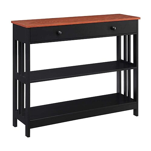 Click here for Convenience Concepts Mission 1-Drawer Console Tabl... prices