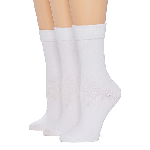 Click here for Mixit Womens 3 Pair Crew Socks  4-10  White prices