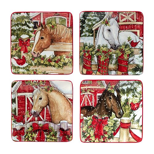 Click here for Certified International Homestead Christmas 4-pc.... prices