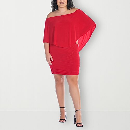 Click here for 24seven Comfort Apparel Plus Size Bodycon Mini Dre... prices
