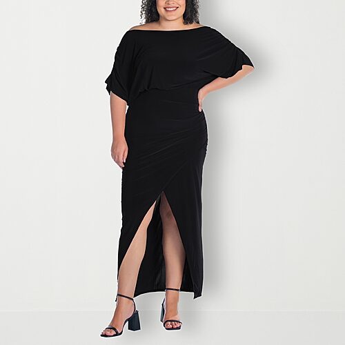 Click here for 24seven Comfort Apparel Plus Size Boat Neck Batwin... prices