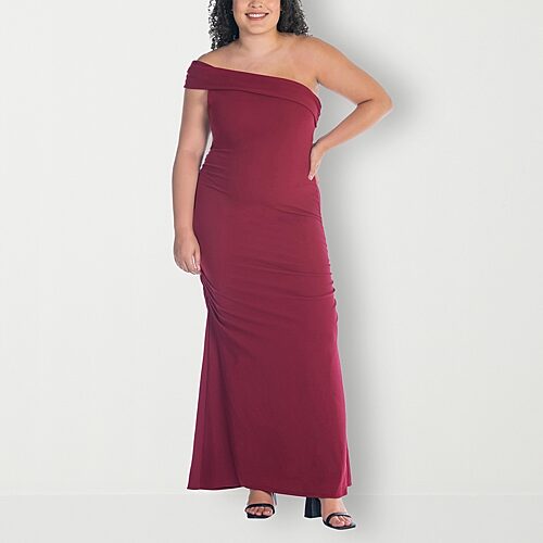 Click here for 24seven Comfort Apparel Plus Size Formal One Shoul... prices