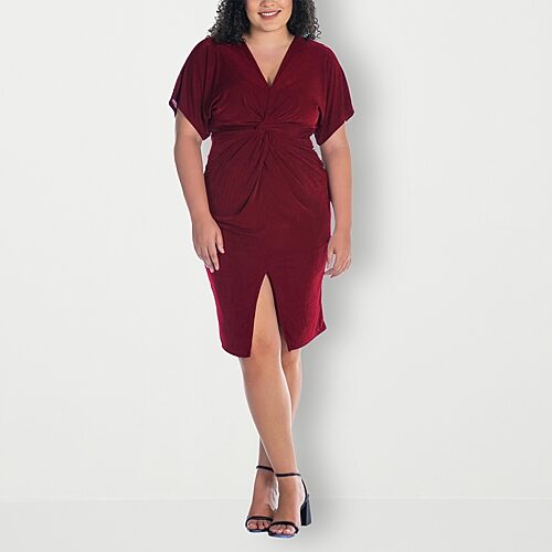 Click here for 24seven Comfort Apparel Plus Size Short Sleeve V-N... prices