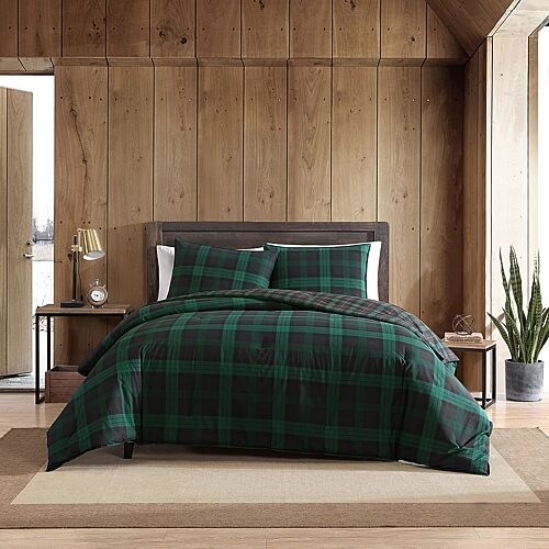 Click here for Eddie Bauer Woodland Tartan Green Comforter Sets prices
