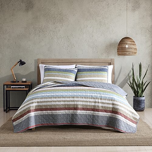 Click here for Eddie Bauer Salmon Ladder Quilt Set  One Size  Whi... prices