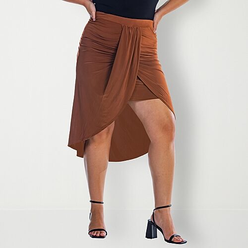 Click here for Plus Size 24/7 Comfort Apparel Knee Length Tulip M... prices