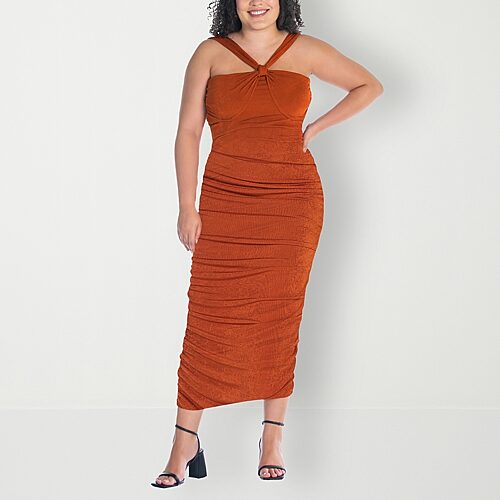 Click here for 24seven Comfort Apparel Plus Size Halter Cross Nec... prices