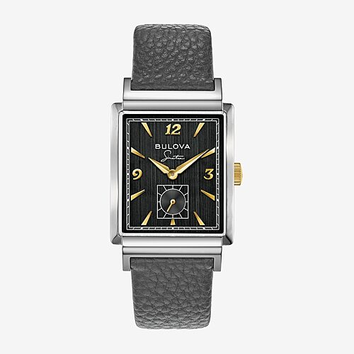 Click here for Bulova Mens Frank Sinatra My Way Gray Leather Stra... prices