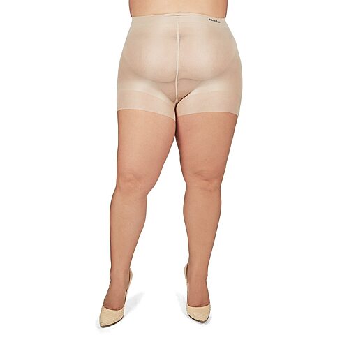 MeMoi Sheer Control Top Pantyhose Plus Mm-2207  5x-6x  Beige