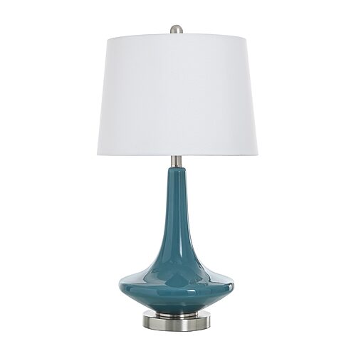 Click here for Hardback Fabric Shade Table Lamp - Blue prices