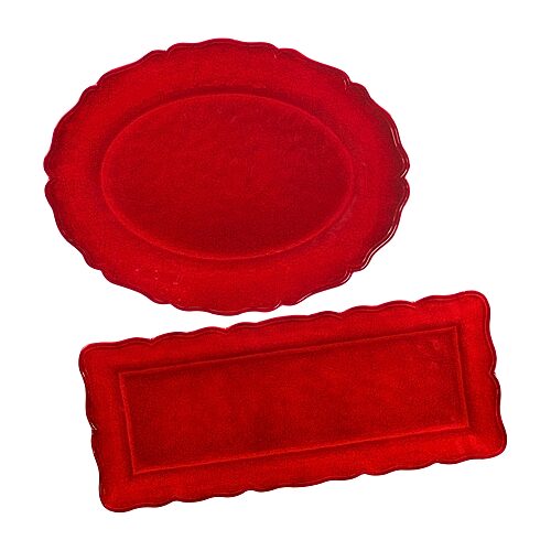 Click here for Certified International Red Crackle Serving Platte... prices