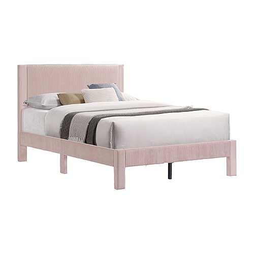 Click here for Roco Upholstered Bed  One Size  Pink prices