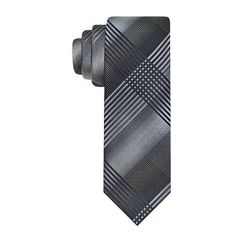 Click here for Van Heusen Black Shaded Plaid Tie  One Size  Black prices