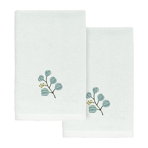 Click here for Linum Home Turkish Cotton Botanica Embellished 2-P... prices
