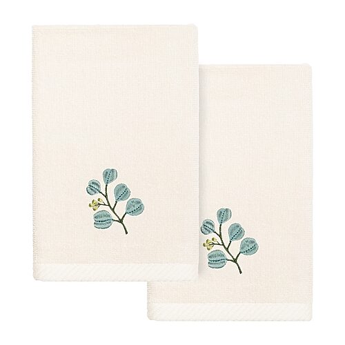 Click here for Linum Home Turkish Cotton Botanica Embellished 2-P... prices
