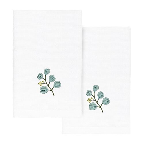 Click here for Linum Home Turkish Cotton Botanica Embellished 2-P... prices
