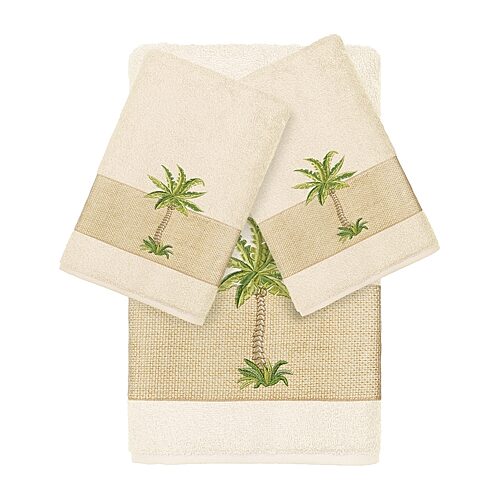 Click here for Linum Home Textiles Colton Embellished 3-pc. Bath... prices