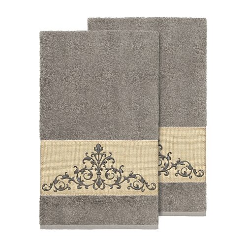 Click here for Linum Home Scarlet 2-Pc. Embellished Bath Towel Se... prices