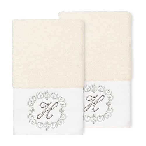 Click here for Linum Home Textiles Monica Silver 2-pc. Embellishe... prices
