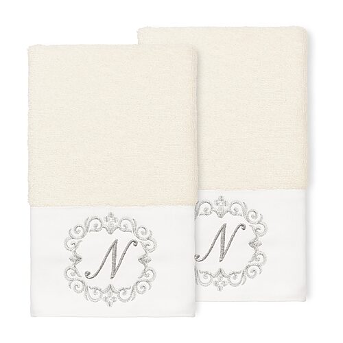 Click here for Linum Home Textiles Monica Silver 2-pc. Embellishe... prices
