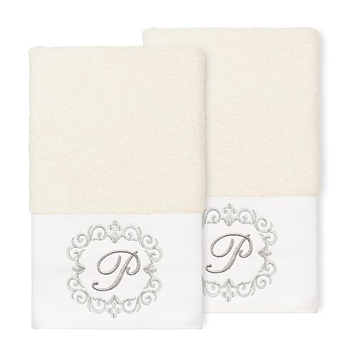 Click here for Linum Home Textiles Monica Silver 2-pc. Embellishe... prices