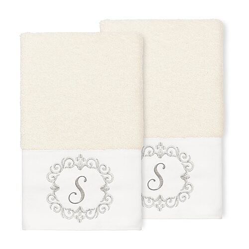 Click here for Linum Home Textiles Monica Silver 2-pc. Embellishe... prices