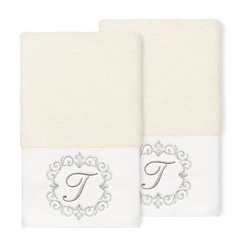 Click here for Linum Home Textiles Monica Silver 2-pc. Embellishe... prices