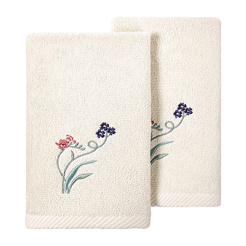 Click here for Linum Home Turkish Cotton Stella Embellished 2-Pc.... prices