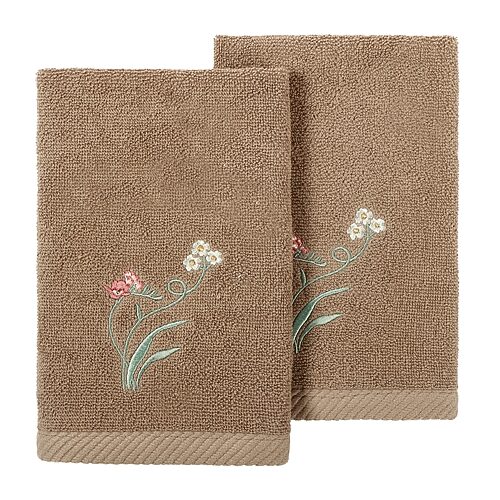 Click here for Linum Home Turkish Cotton Stella Embellished 2-Pc.... prices
