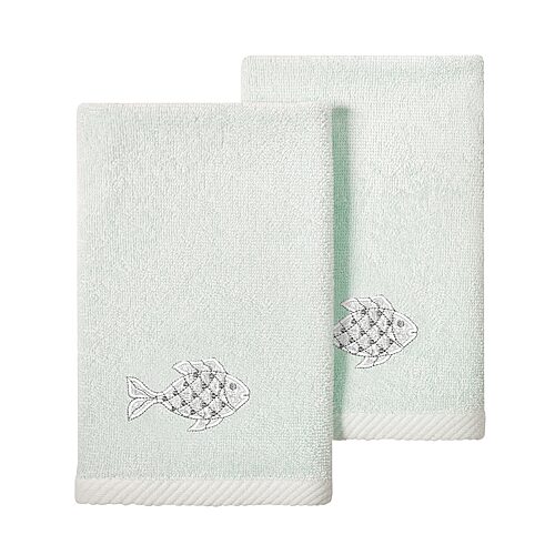 Click here for Linum Home Turkish Cotton Figi Embellished 2-Pc. F... prices