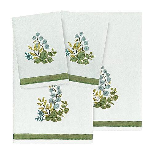 Click here for Linum Home Textiles Botanica Embellished 4-pc. Bat... prices