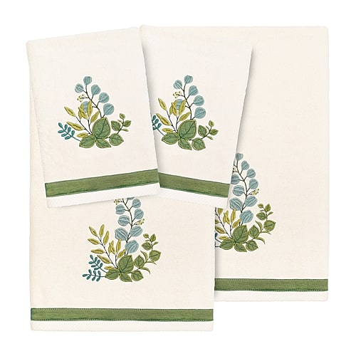 Click here for Linum Home Turkish Cotton Botanica Embellished 4-P... prices
