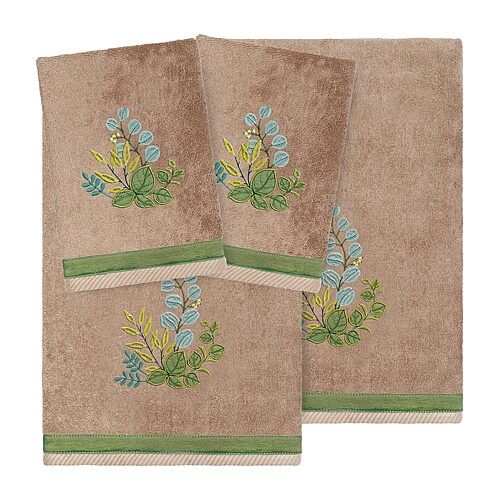Click here for Linum Home Turkish Cotton Botanica Embellished 4-P... prices