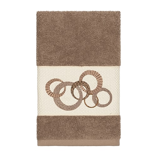 Click here for Linum Home Turkish Cotton Annabelle Embellished Ha... prices
