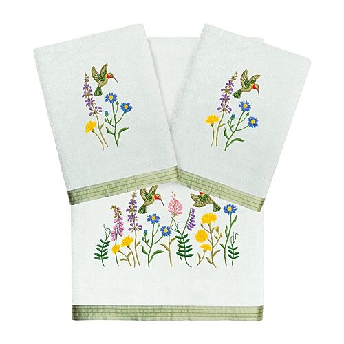 Click here for Linum Home Textiles Hada Embellished 3-pc. Bath To... prices
