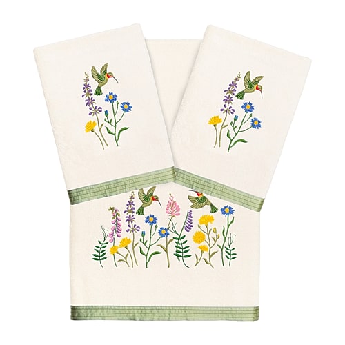 Click here for Linum Home Textiles Hada Embellished 3-pc. Bath To... prices