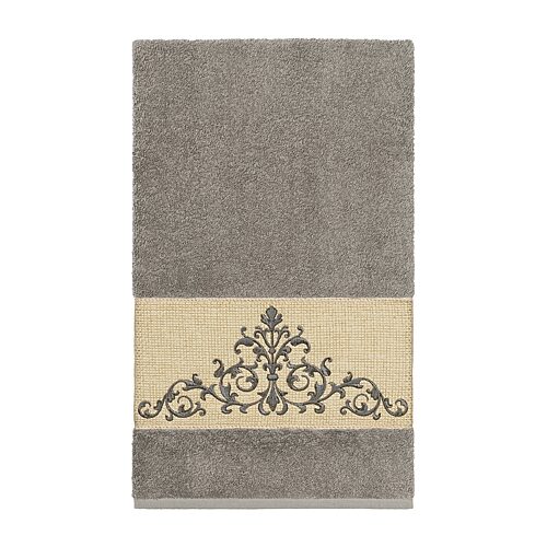 Click here for Linum Home Scarlet Bath Towel - Dark Grey prices