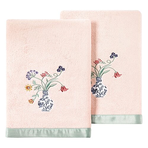 Click here for Linum Home Turkish Cotton Stella Embellished 2-Pc.... prices