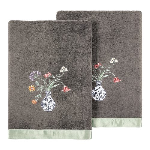 Click here for Linum Home Turkish Cotton Stella Embellished 2-Pc.... prices
