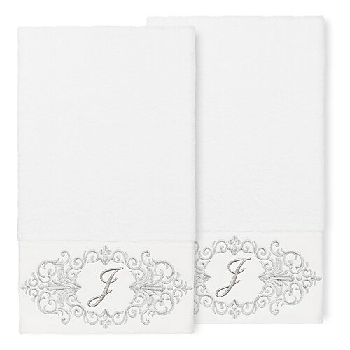 Click here for Linum Home Textiles Monica Silver Embellished 2-pc... prices