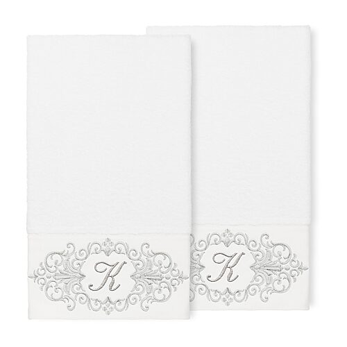 Click here for Linum Home Textiles Monica Silver Embellished 2-pc... prices
