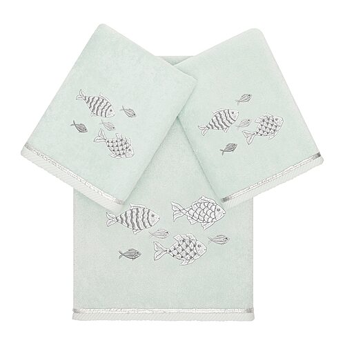 Click here for Linum Home Turkish Cotton Figi Embellished 3-Pc. B... prices