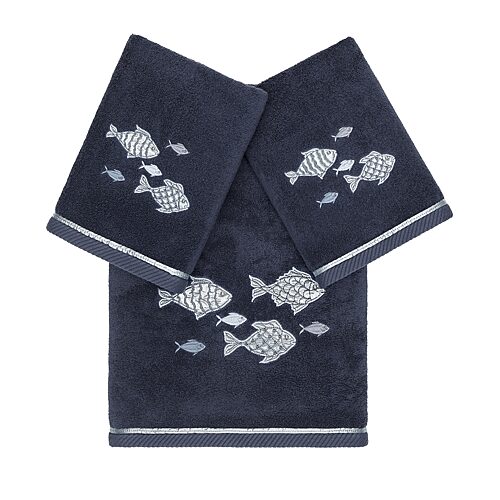 Click here for Linum Home Turkish Cotton Figi Embellished 3-Pc. B... prices
