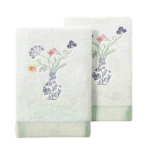 Click here for Linum Home Turkish Cotton Stella Embellished 2-Pc.... prices