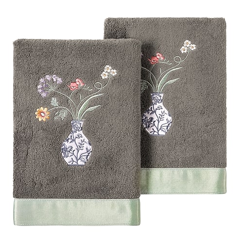 Click here for Linum Home Turkish Cotton Stella Embellished 2-Pc.... prices