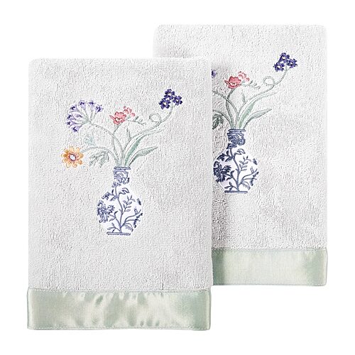 Click here for Linum Home Turkish Cotton Stella Embellished 2-Pc.... prices