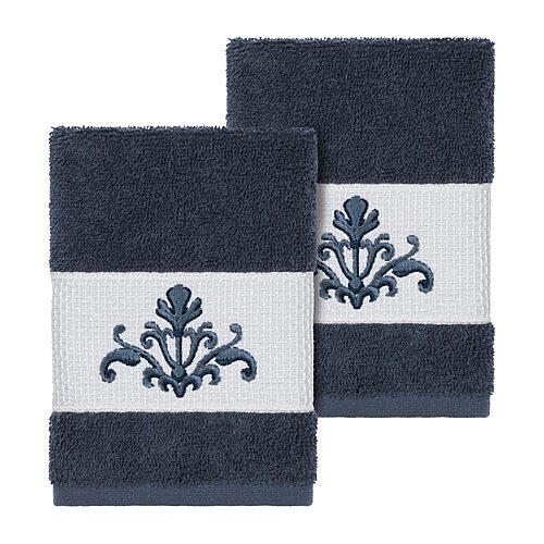 Click here for Linum Home Scarlet 2-Pc. Embellished Washcloth Set... prices