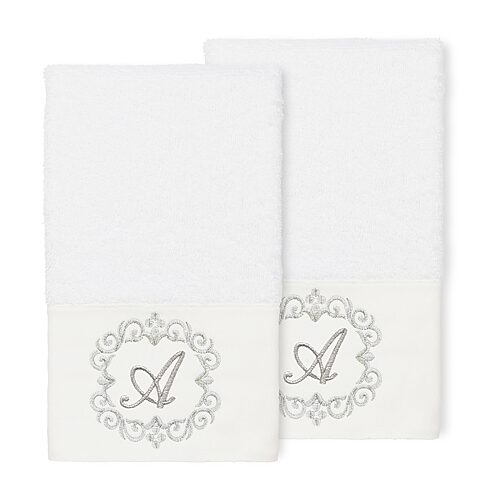 Click here for Linum Home Textiles Monica Silver 2-pc. Embellishe... prices