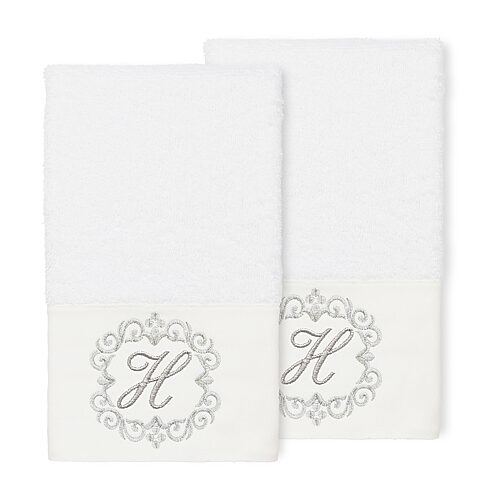 Click here for Linum Home Textiles Monica Silver 2-pc. Embellishe... prices