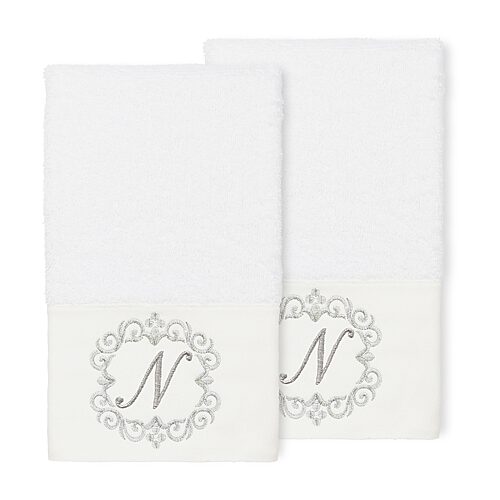 Click here for Linum Home Textiles Monica Silver 2-pc. Embellishe... prices